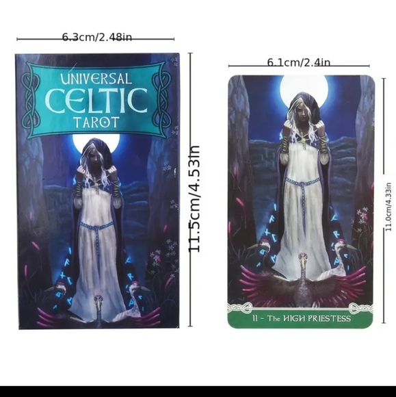 Games | Universal Celtic Tarot Cards 78 With Qr Code For Pdf Guidebook ...